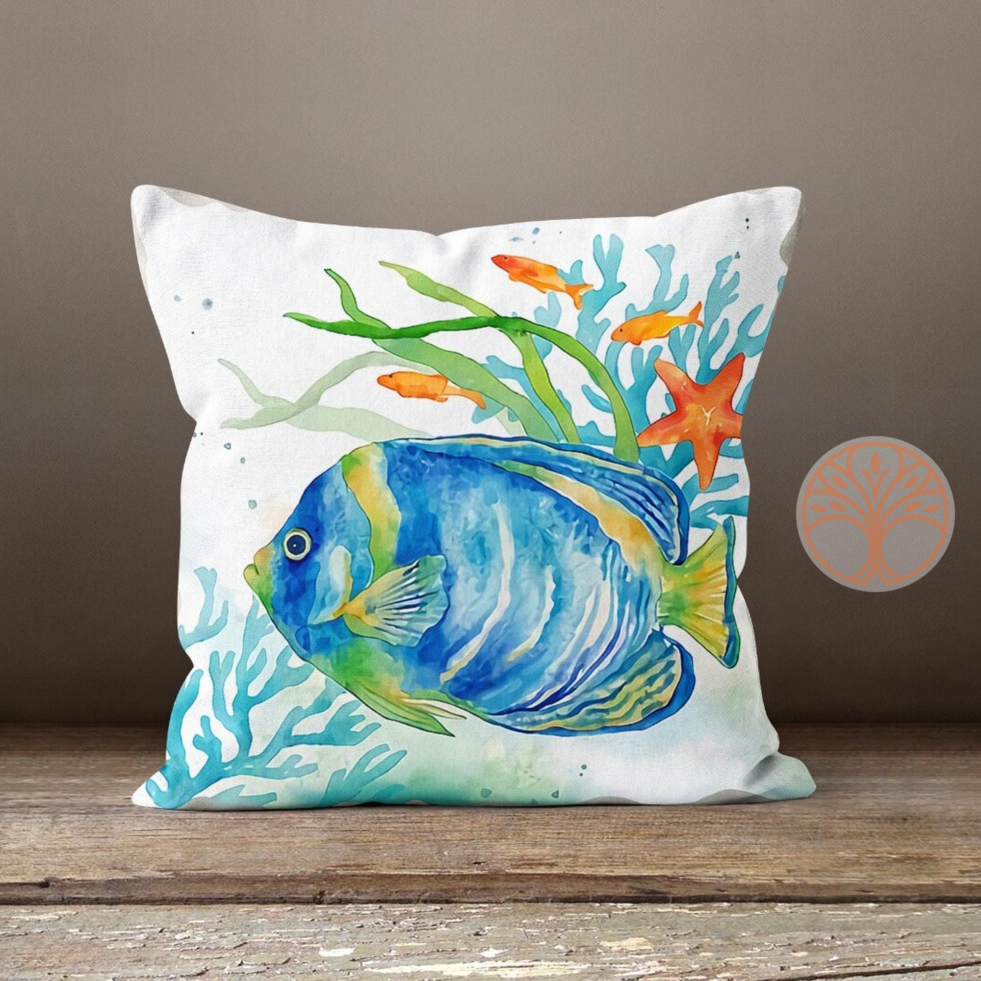 Nautical Pillow Case|coastal Pillow Cover|summer Trend Navy Blue Marine ...