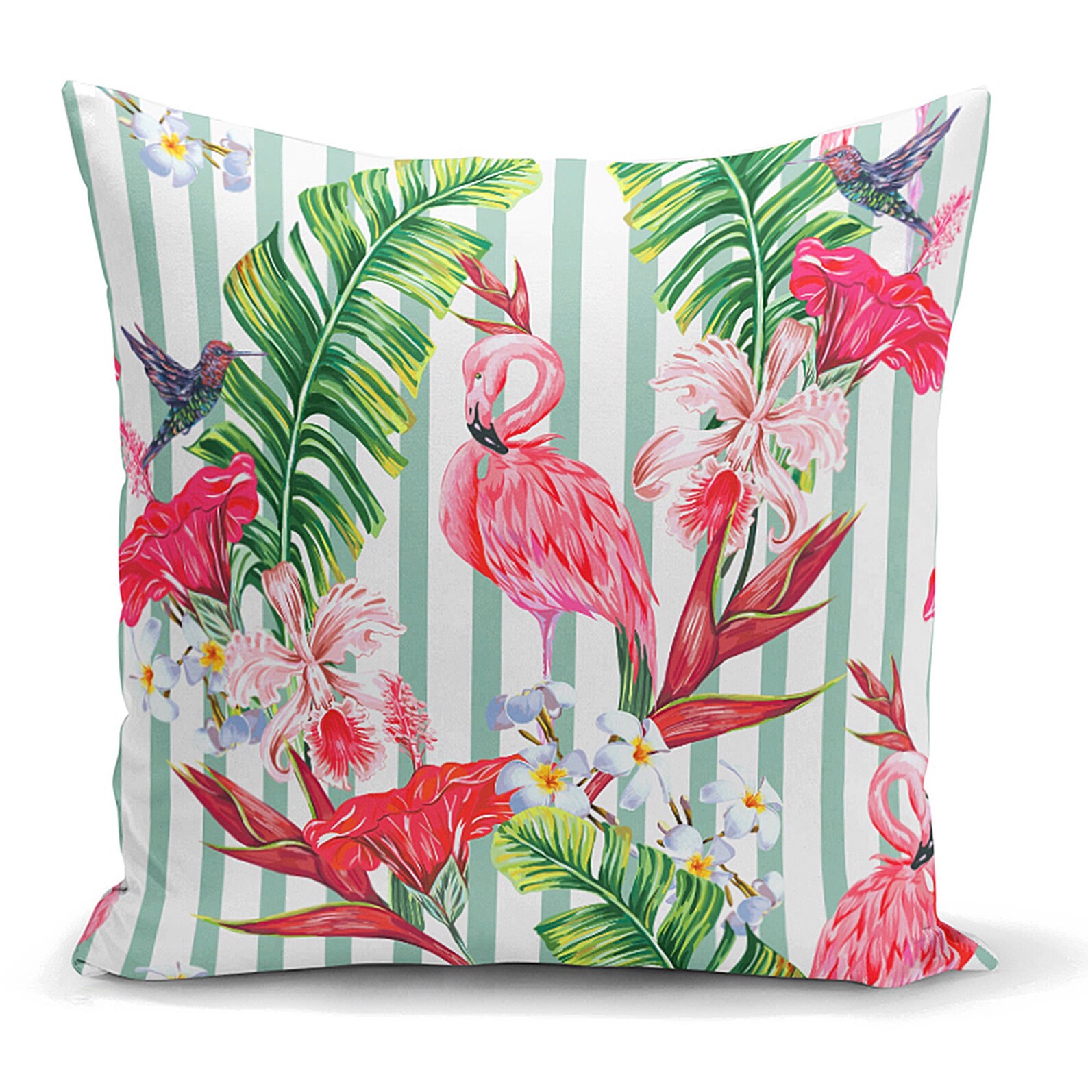 Flamingo Pillow Coverpink Flamingo Cushion Coverhousewarming - Etsy