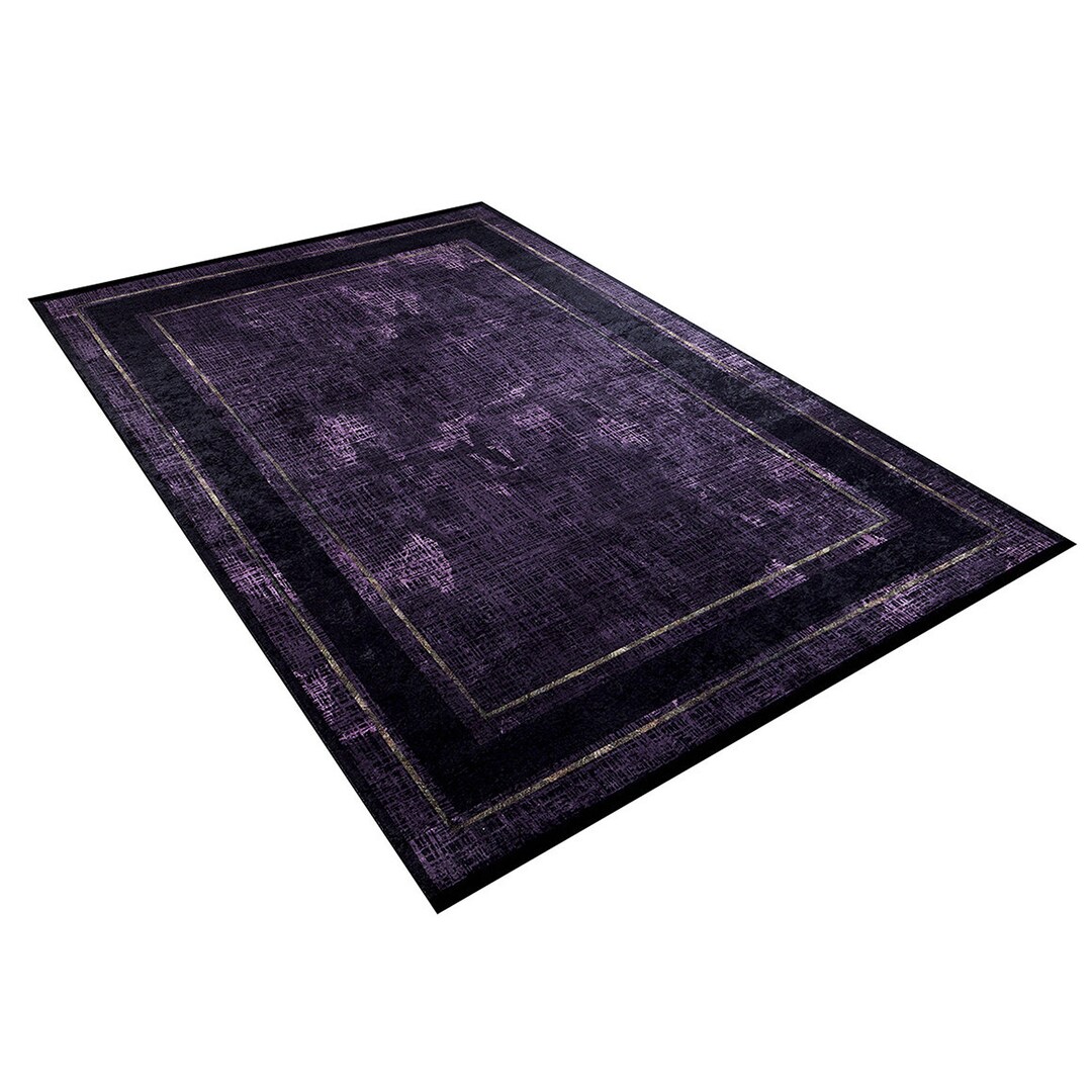 Purple Floor Rug|decorative Multi-purpose Anti-slip Carpet|machine ...