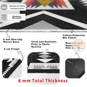 Rug Design Carpet|aztec Fringed Anti-slip Floor Mat|southwestern Rug ...