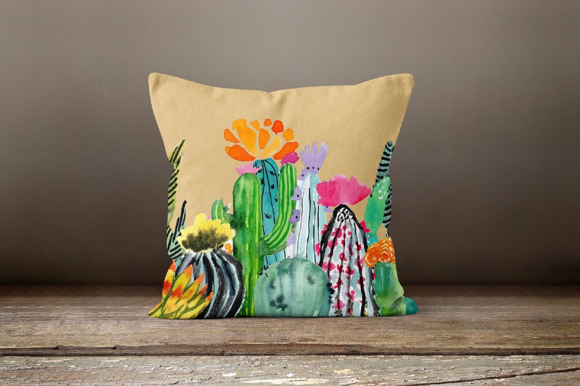 Cactus Pillow Covers Cactus Cushion Casedecorative Pillow - Etsy