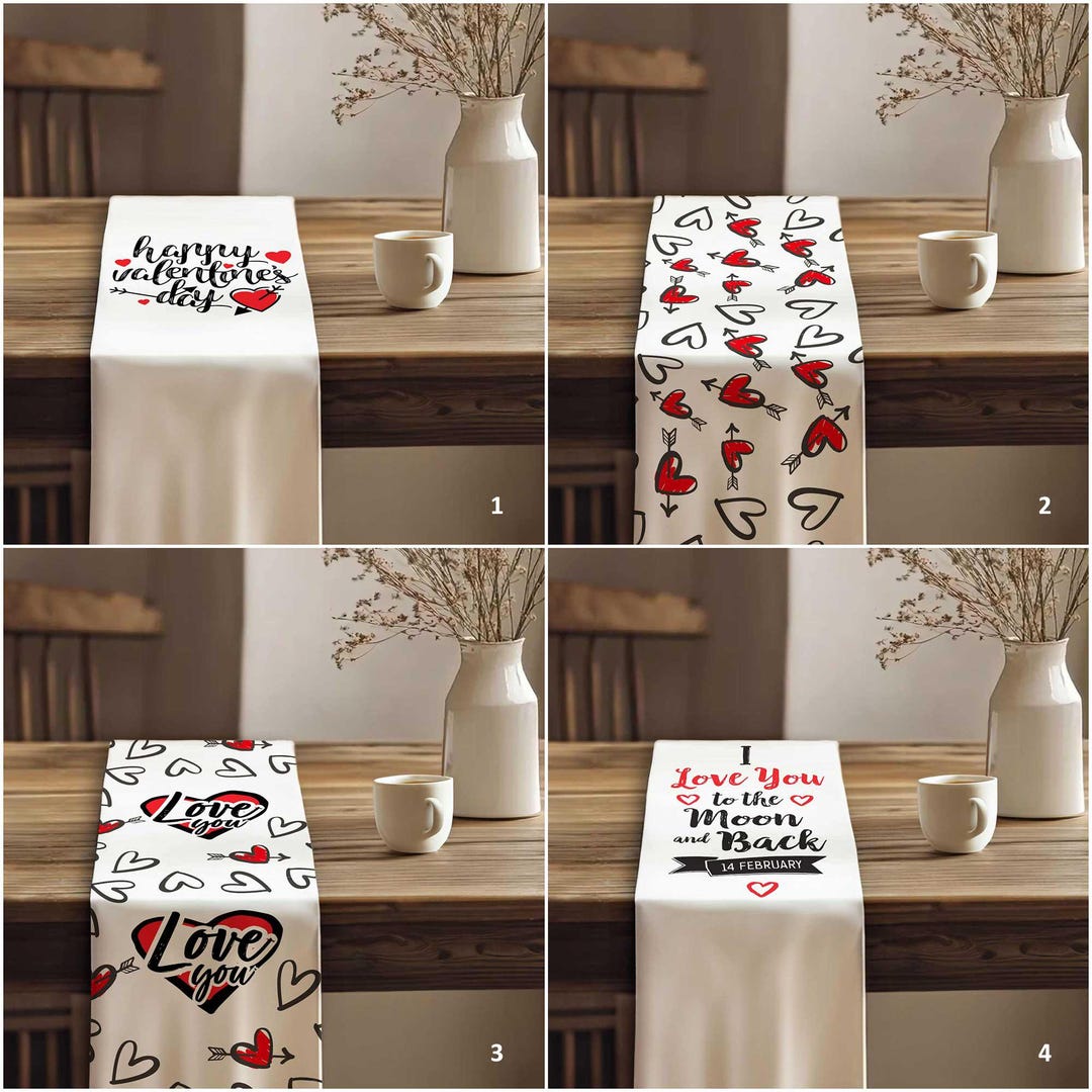I Love You to the Moon and Back Tabletop|happy Valentine's Day Table ...