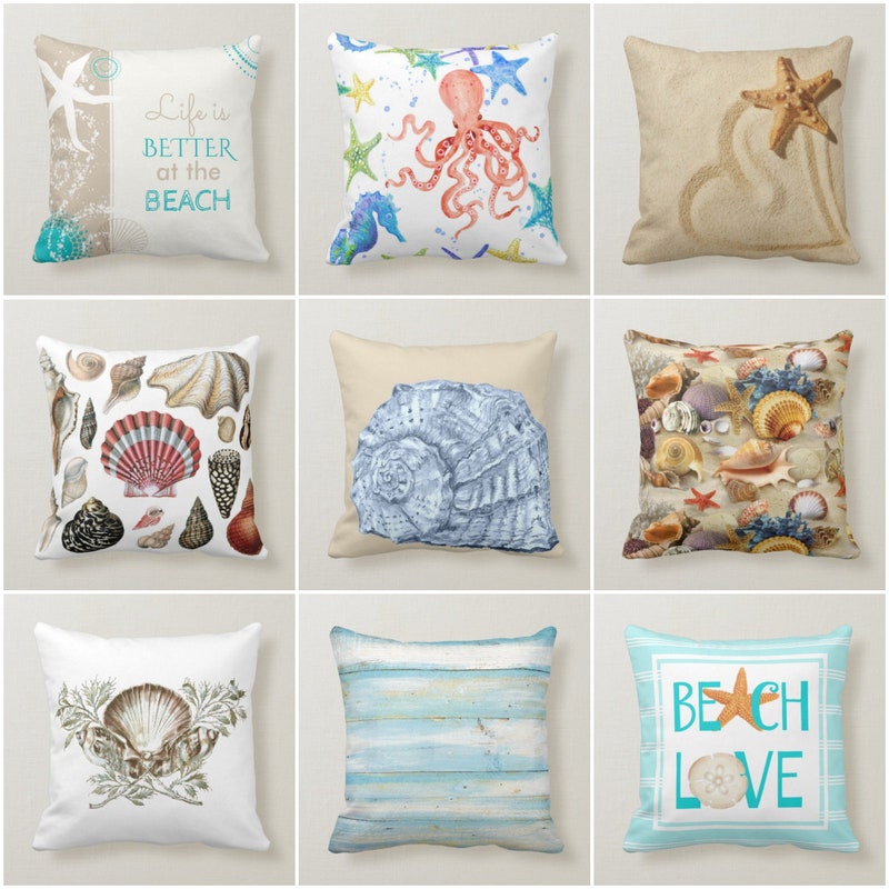 Beach Throw Pillow - Etsy