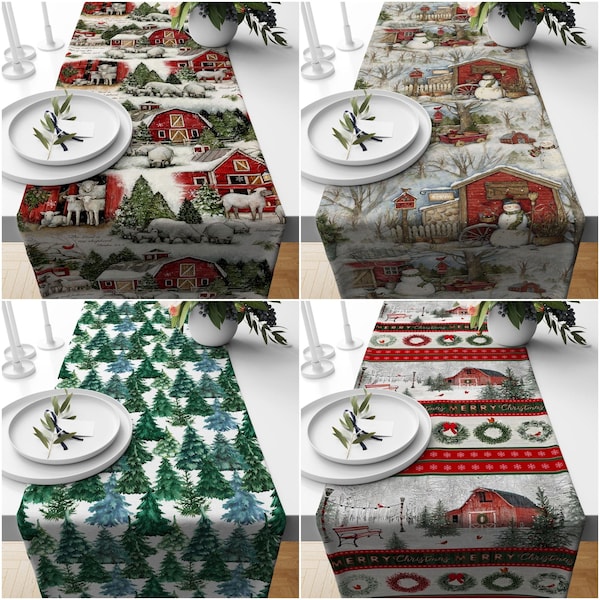 Winter Table Runner - Etsy