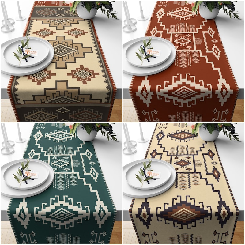 Aztec Table Runner - Etsy