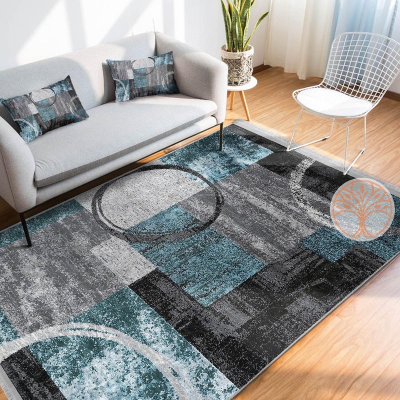 Turquoise Gray Decor - Etsy