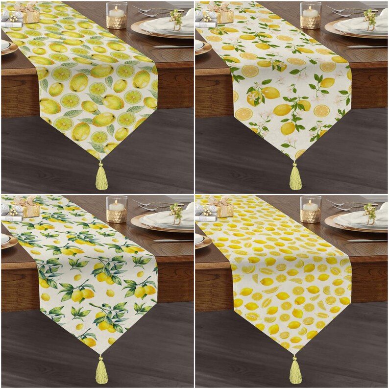 Lemon Table Runnerhigh Quality Triangle Lemon Dining Table | Etsy