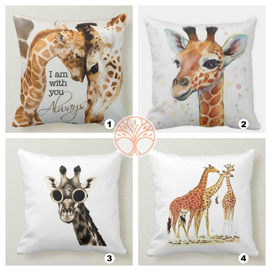 Giraffe Pillow Cover|animal Throw Pillow Case|decorative Pillow Case ...