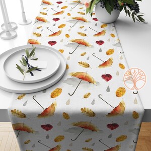 Fall Trend Table Runner|houses With Fall Trees Table Runner|autumn Home ...