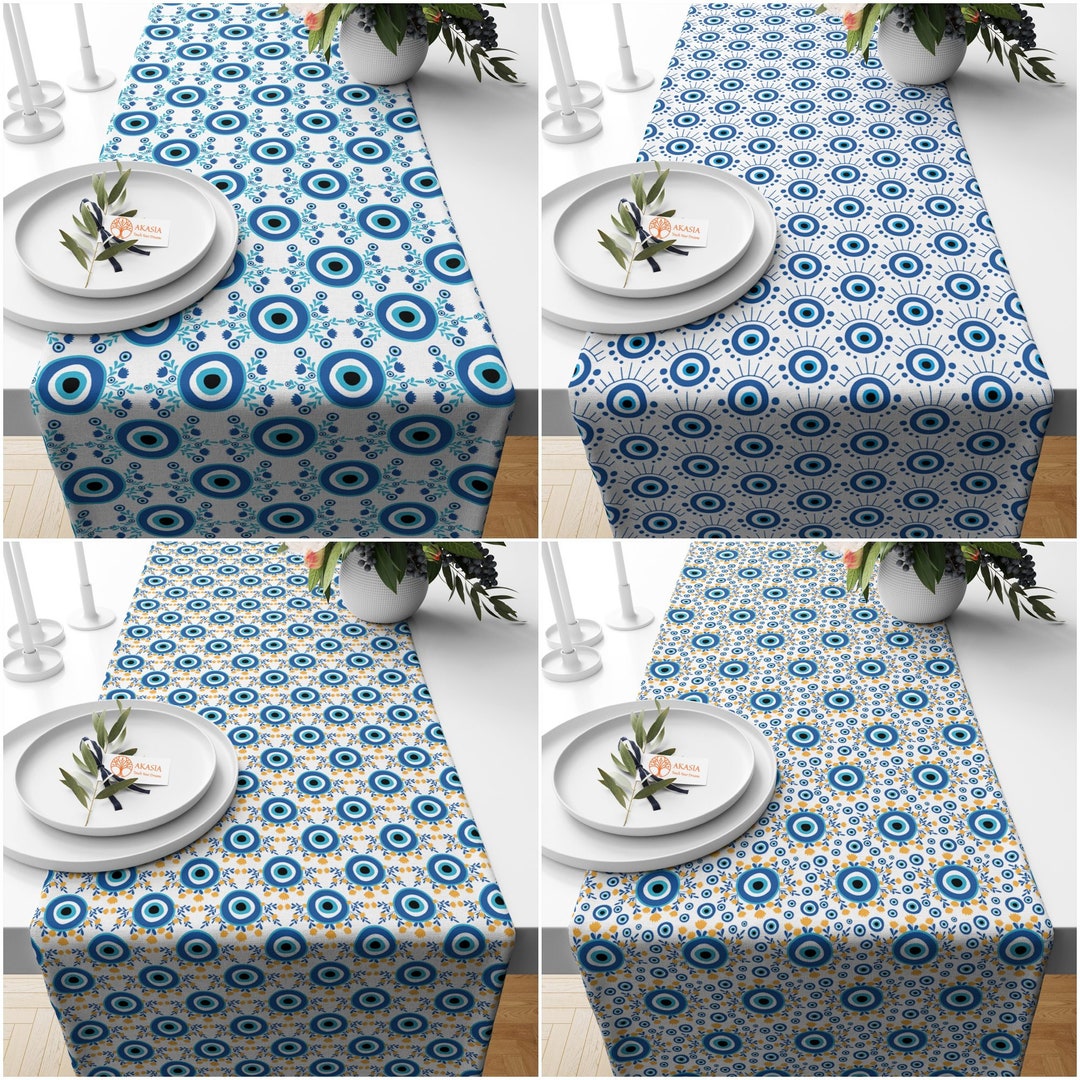 Good Luck Table Runnerevil Eye Table Centerpieceturkish Greek Evil Eye ...