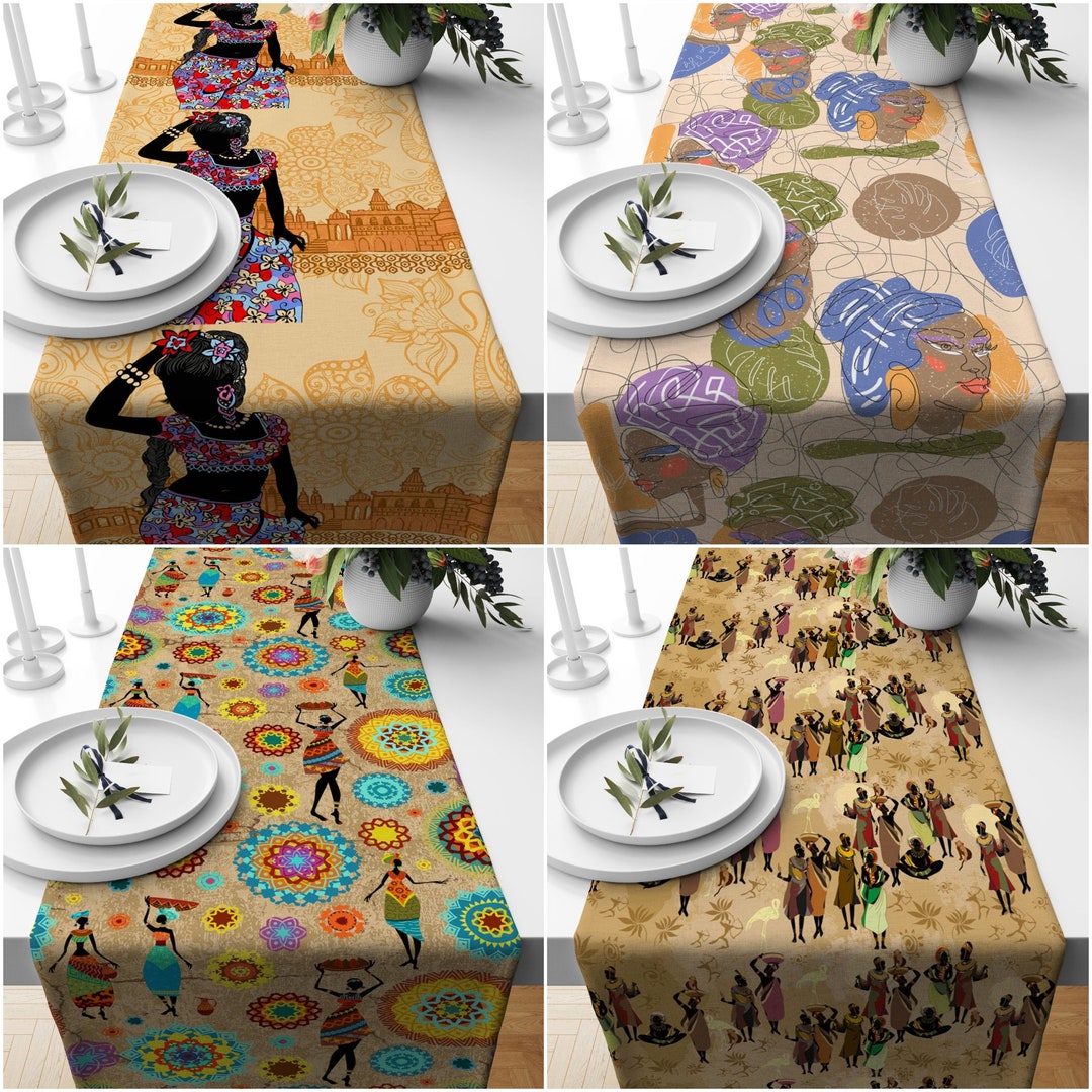 African Women Table Runner|authentic African People Table Runner ...
