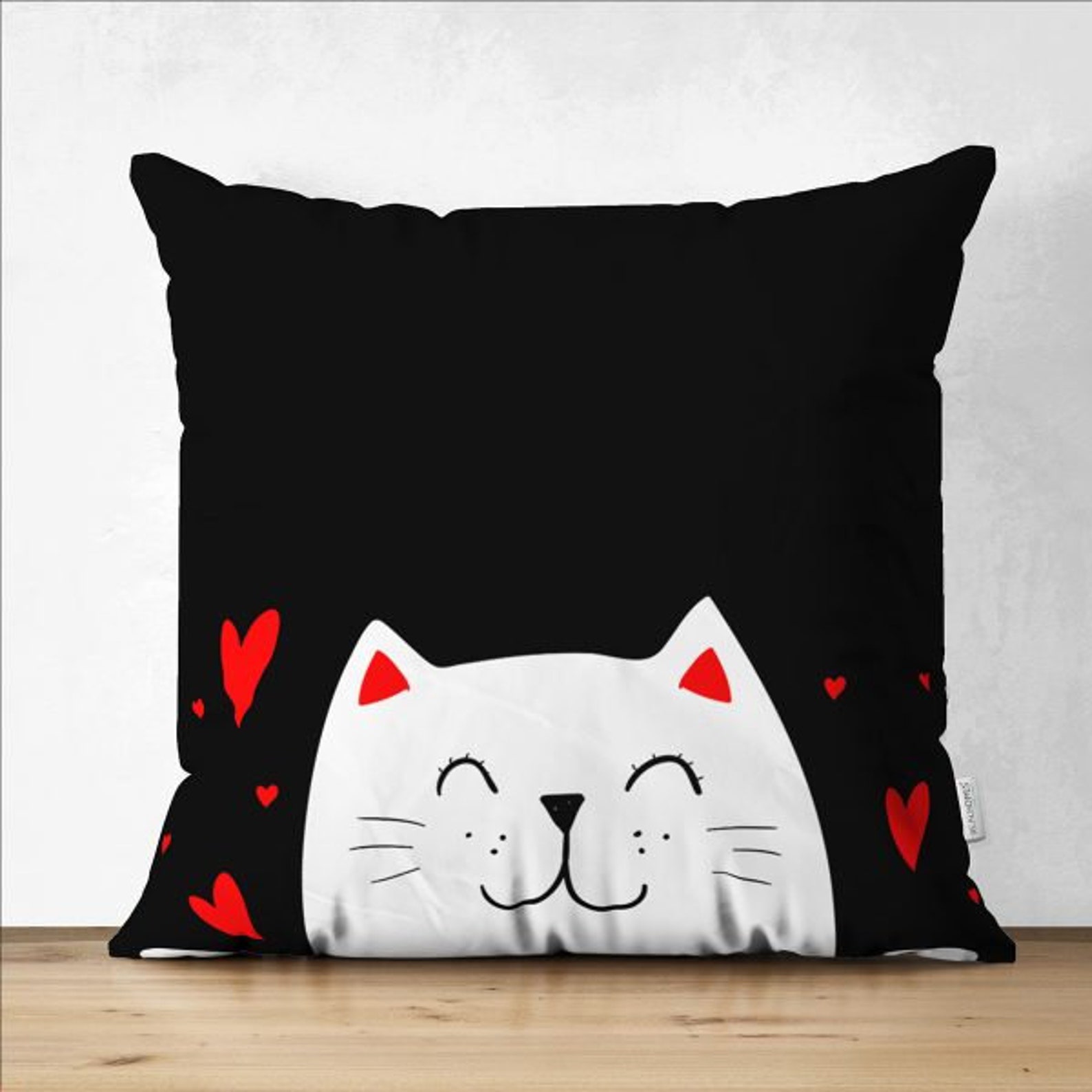Cute Cat Pillow Coverscat Pattern Cushion Casehousewarming - Etsy
