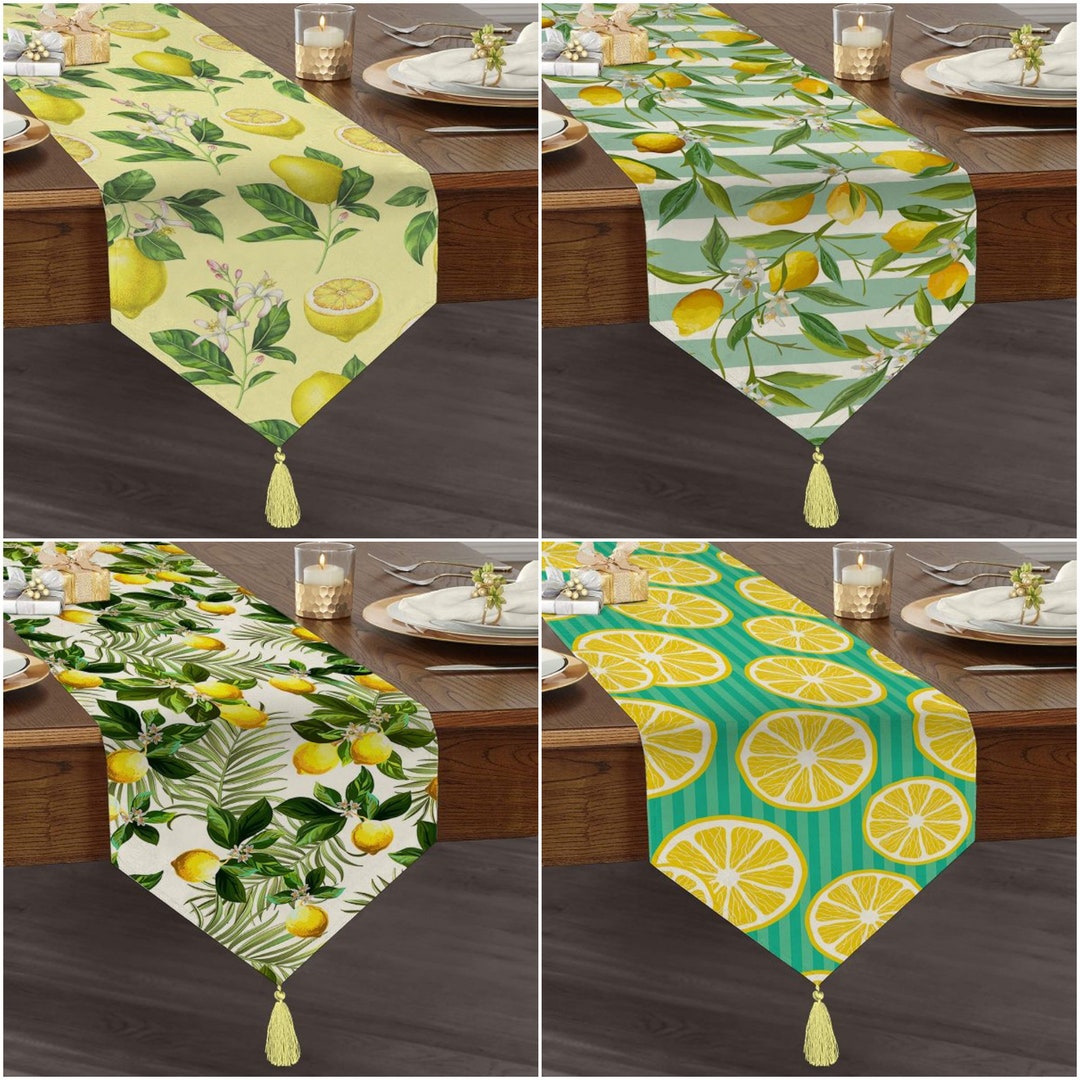 Lemon Table Runner|high Quality Triangle Lemon Dining Table Runner|cut ...