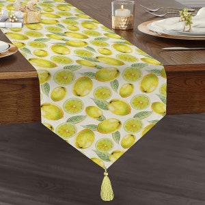 Lemon Table Runner|high Quality Triangle Lemon Dining Table Runner| Cut ...