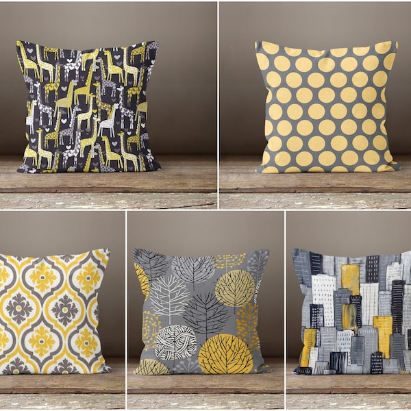 Yellow Lumbar Pillow - Etsy