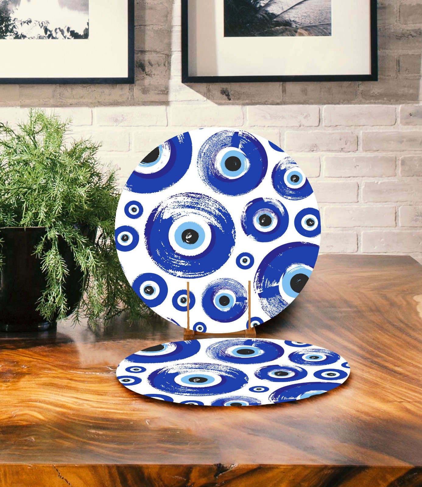 Evil Eye Placemat & Table Runner|set of 2 Symmetrical All Seeing Eye ...