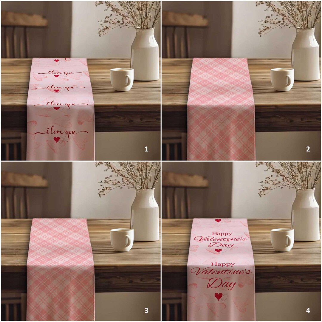 Romantic Table Decor|happy Valentine's Day Tabletop|decorative Table ...