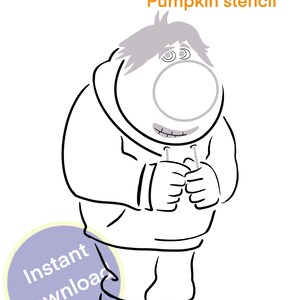 Inside Out Pumpkin Stencil - Etsy