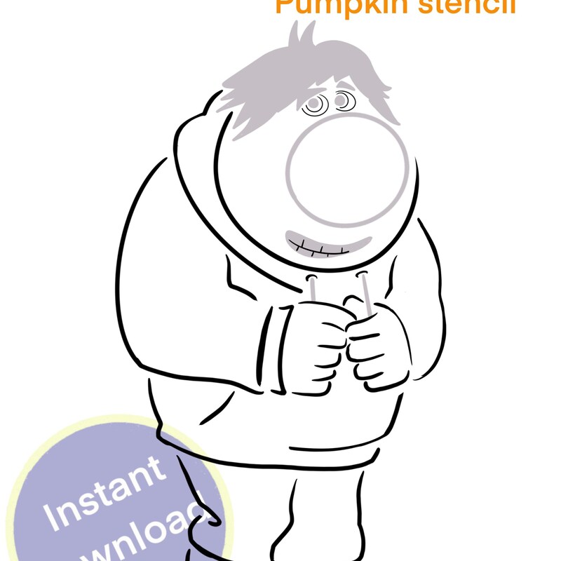 Inside Out Pumpkin Stencil - Etsy