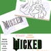 Wicked Coloring Pages Set of Five Elphaba and Glinda Instant Download ...