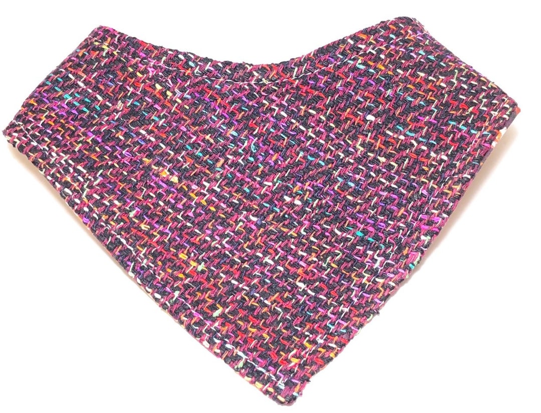 Multi Colored Tweed Dog Bandana Luxury Bandana Pet Bandana - Etsy
