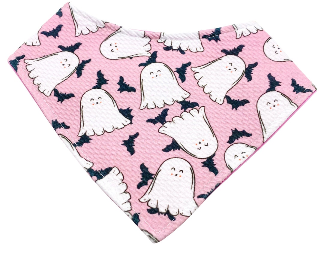 NEW Cute Ghosts & Bath on Pink bullet, Dog Bandana, Fall, Halloween ...
