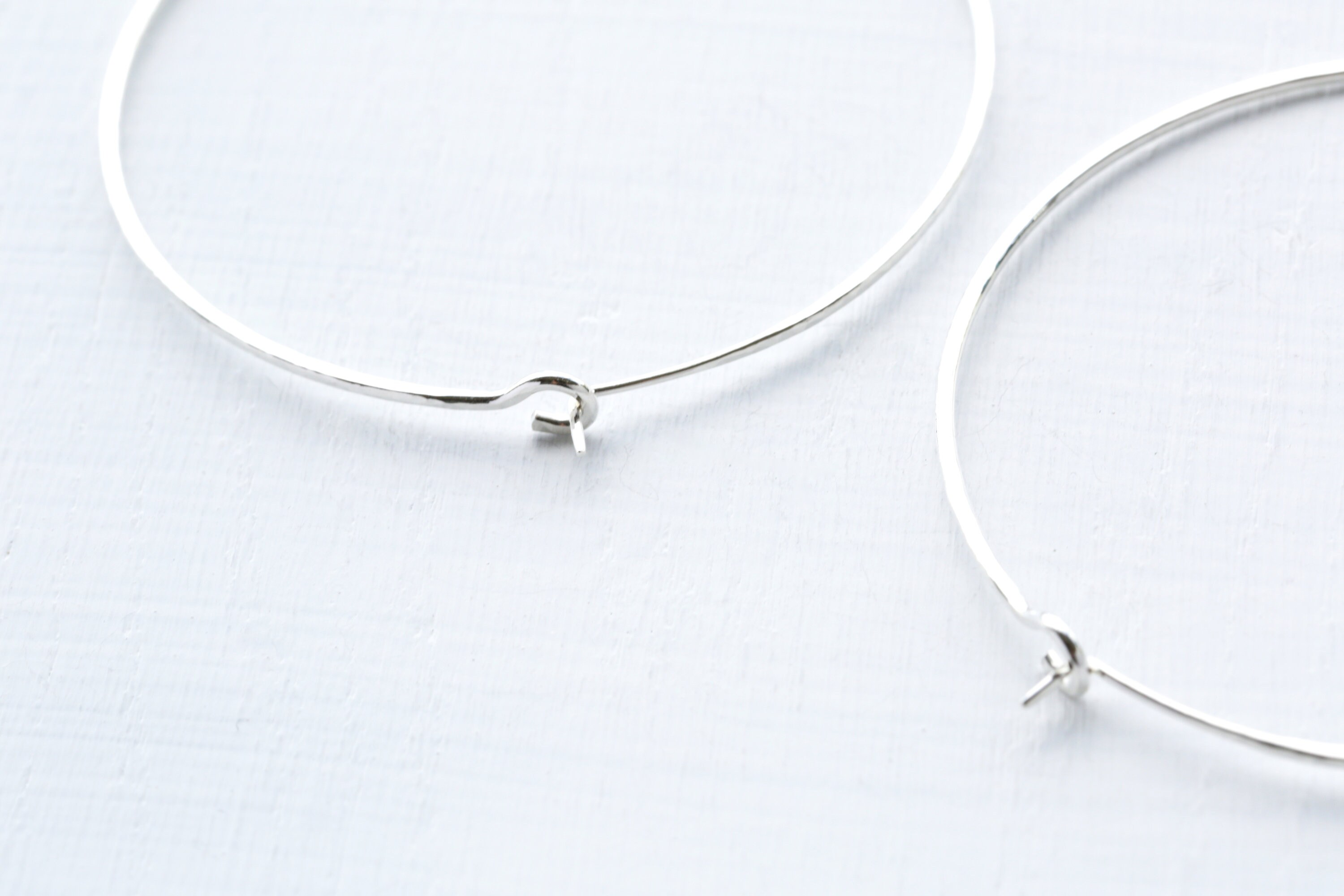 Handmade 925 Sterling Silver Large Hoop Earrings | Etsy