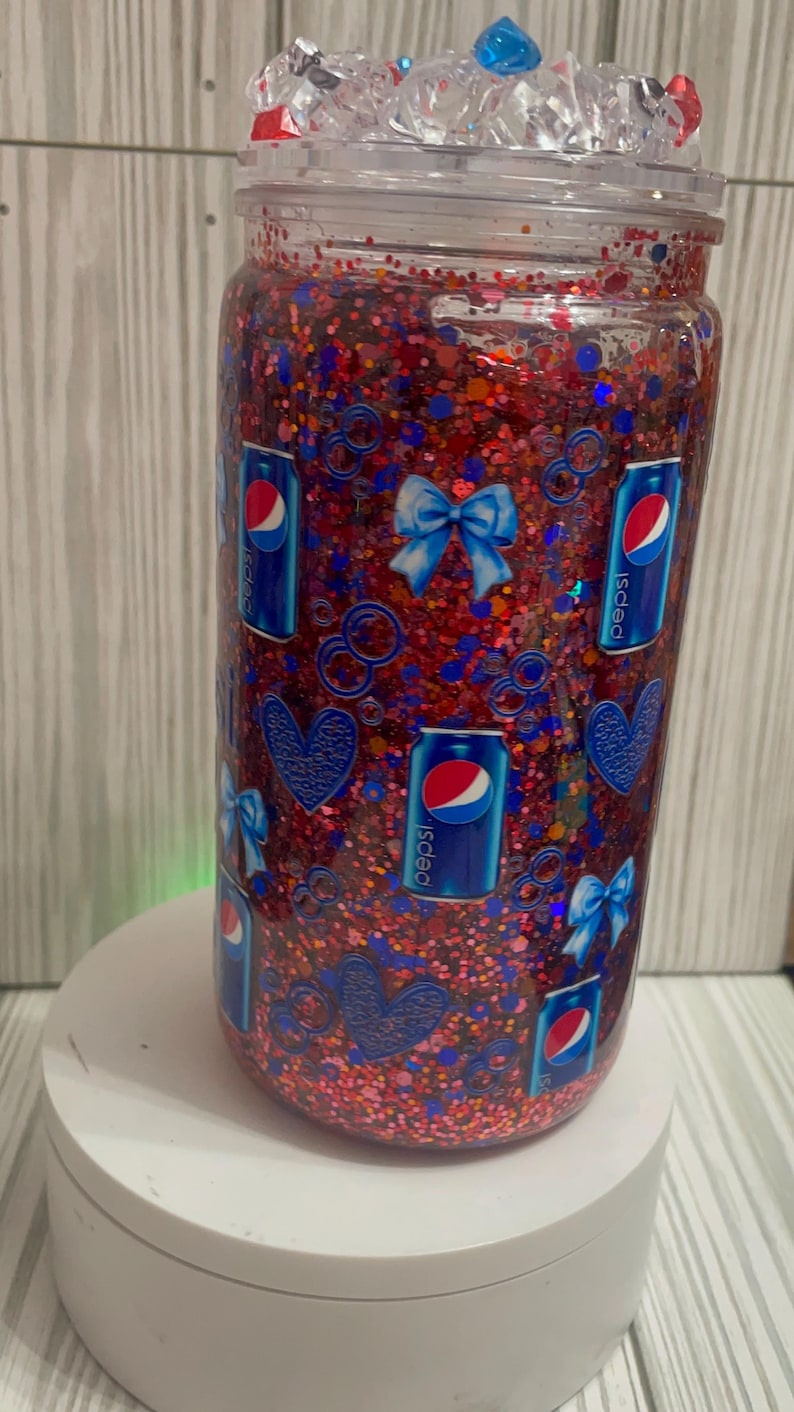 Pepsi Acrylic 40 Ounce Snow Globe Tumbler - Etsy
