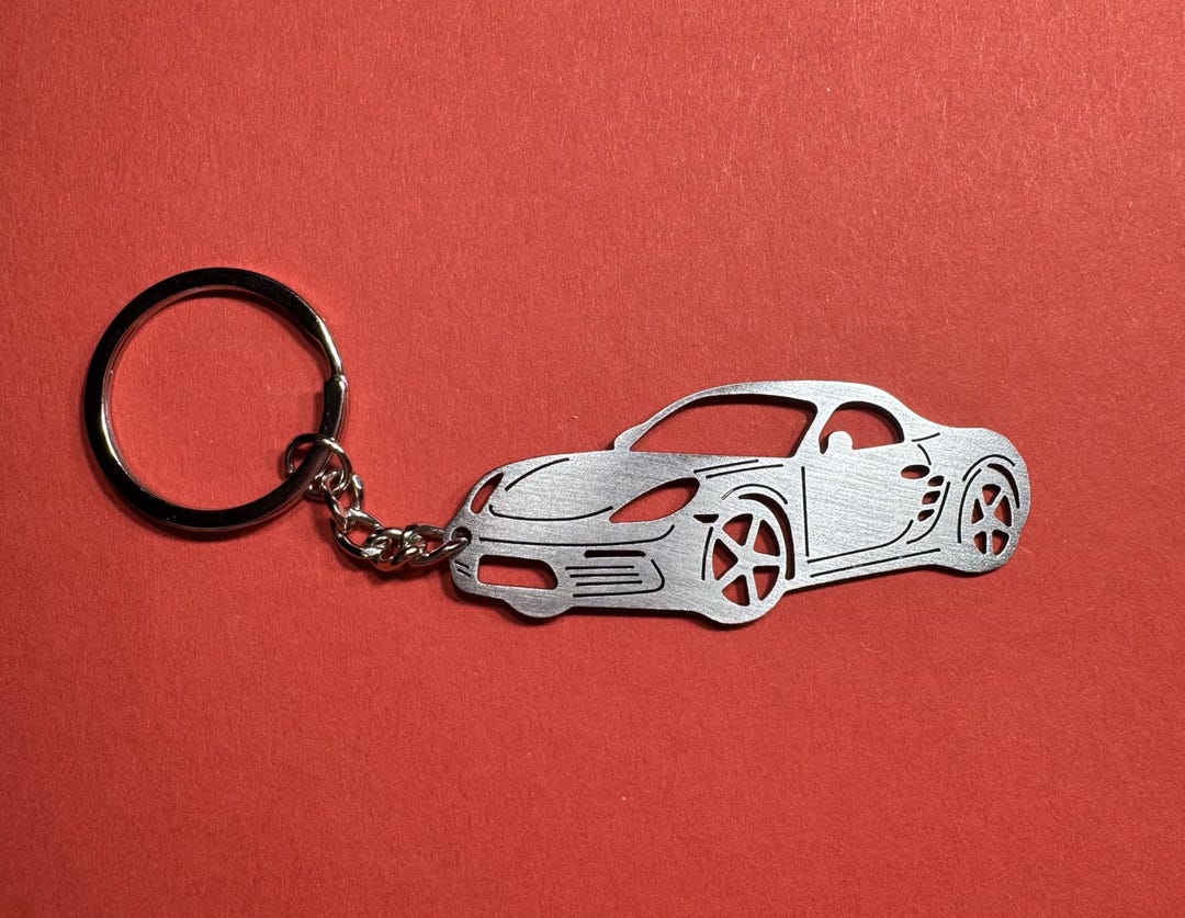 Custom Car Keychain Boxster, Exclusive Stainless Steel Keychain Key ...