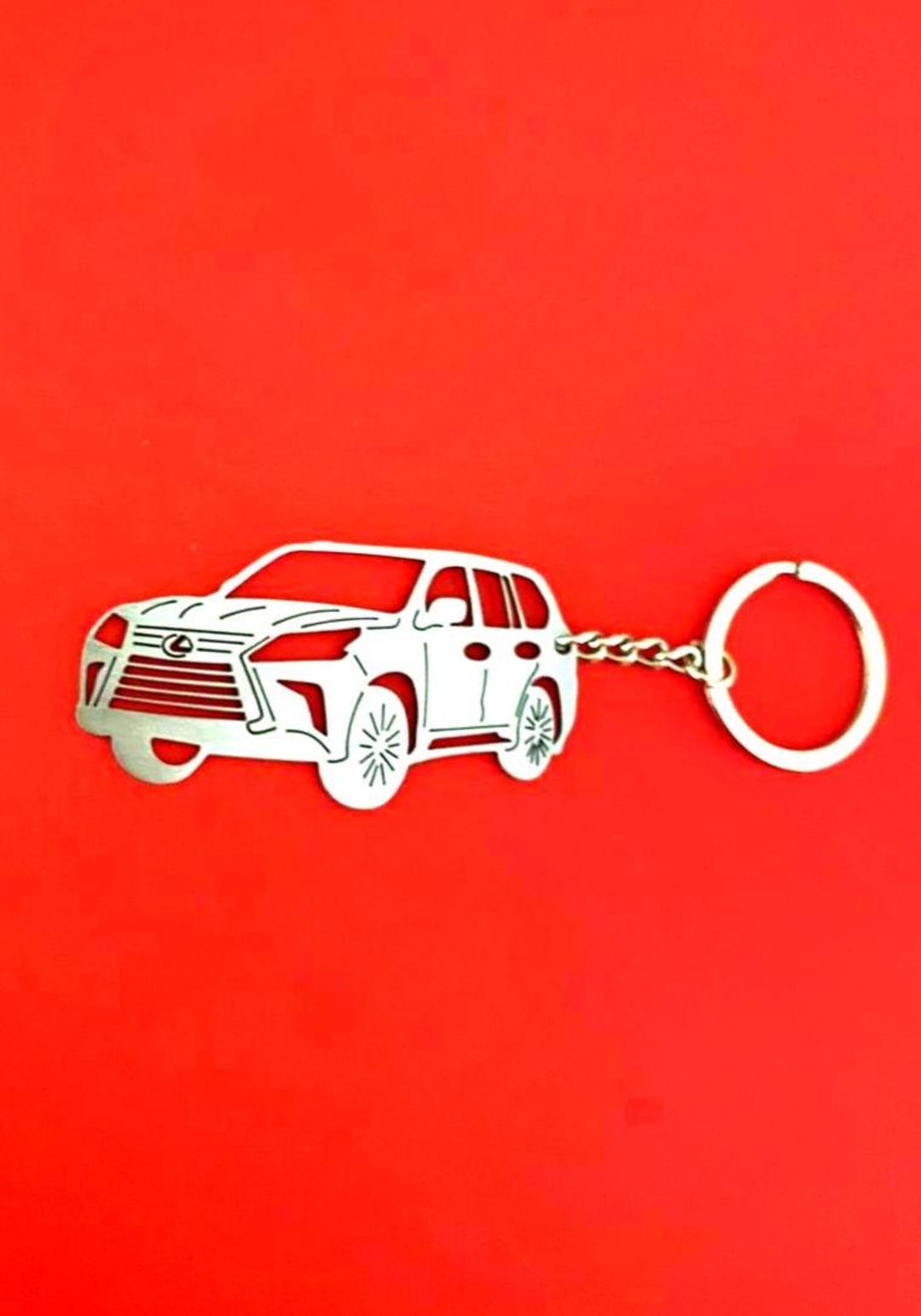Custom Car Keychain LX 450D, Exclusive Stainless Steel Keychain Key ...