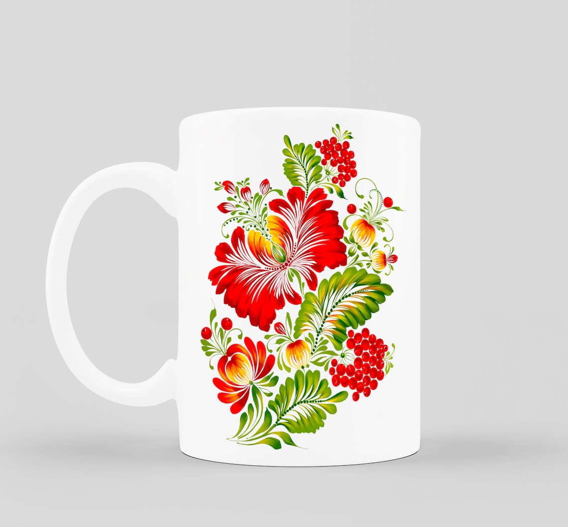 Petrykivka Ukrainian Folk Painting Instant Download, Floral Abstract ...