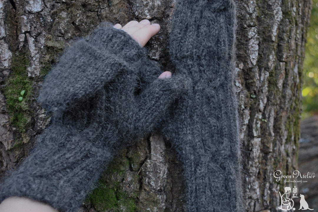 Alpaca Gloves / Convertible Mittens, Woman Convertible Mittens, Hand ...