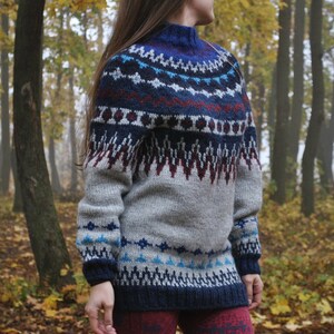 Norwegian Sweater Hand Knit Icelandic Sweater Scandinavian - Etsy New ...