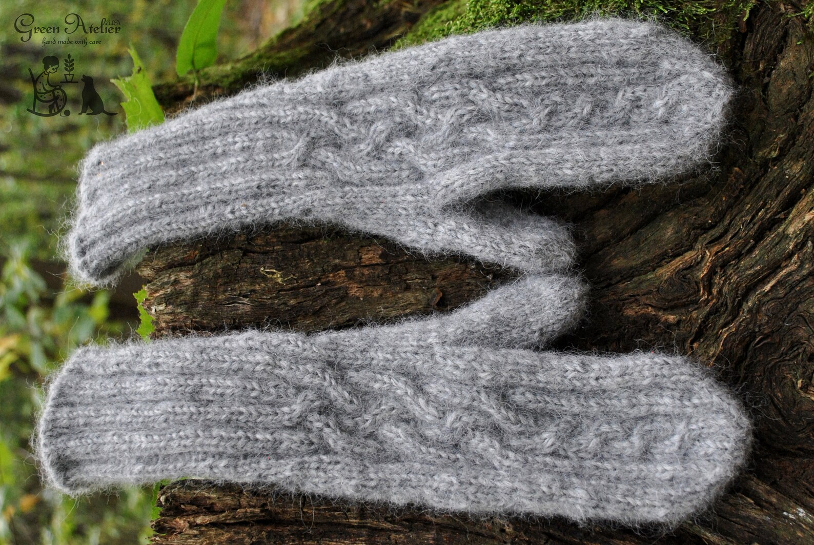 Womens Mittens, Wool Mittens, Alpaca Mittens, Hand Knit Mittens, Grey ...