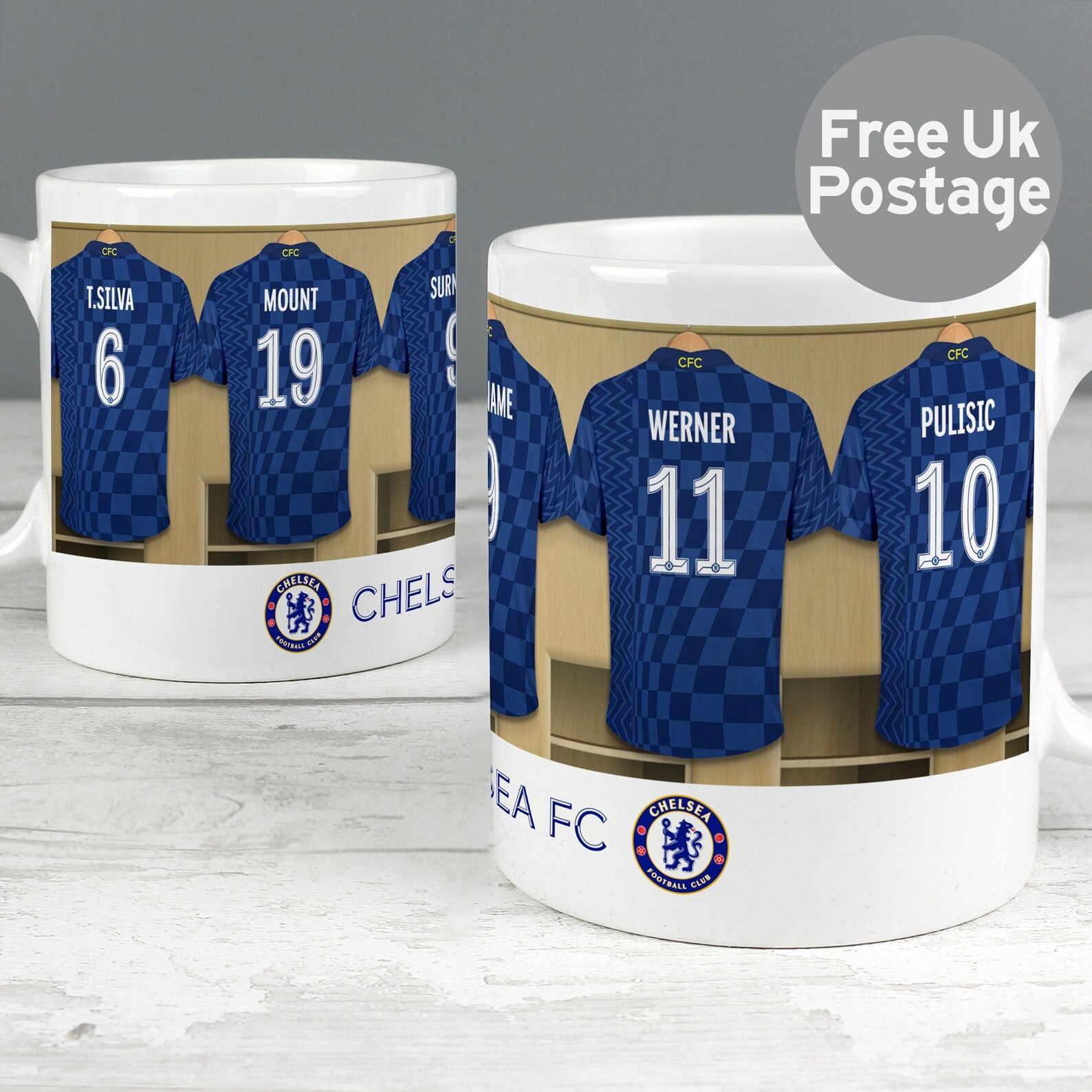 Personalised Chelsea Football Club Mug Add Your Surname and - Etsy UK