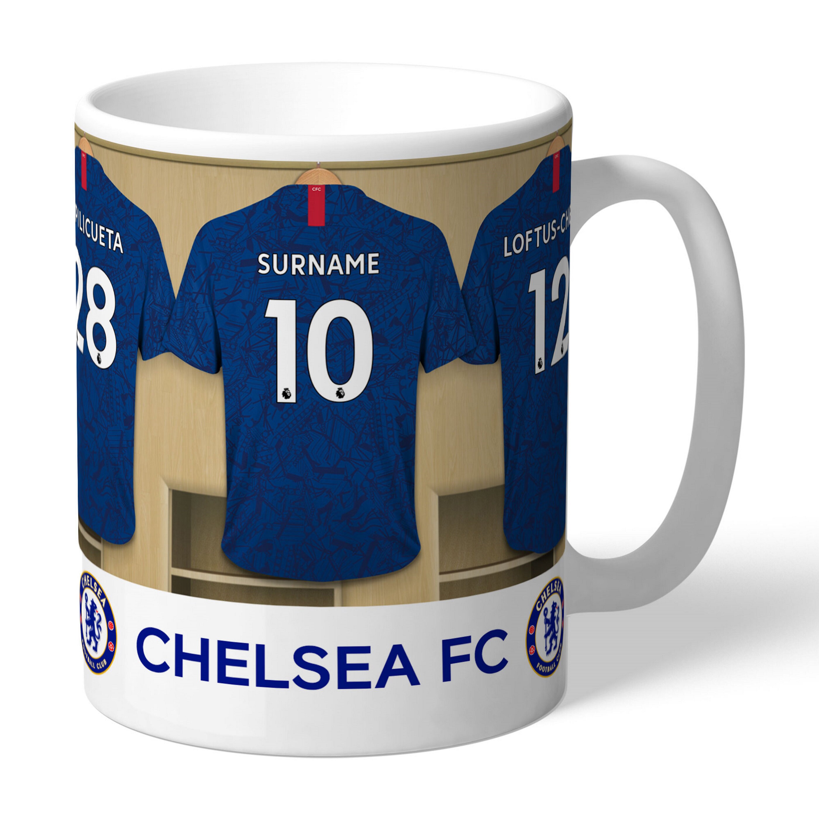 Personalised Chelsea Football Club Mug Add Your Surname and | Etsy