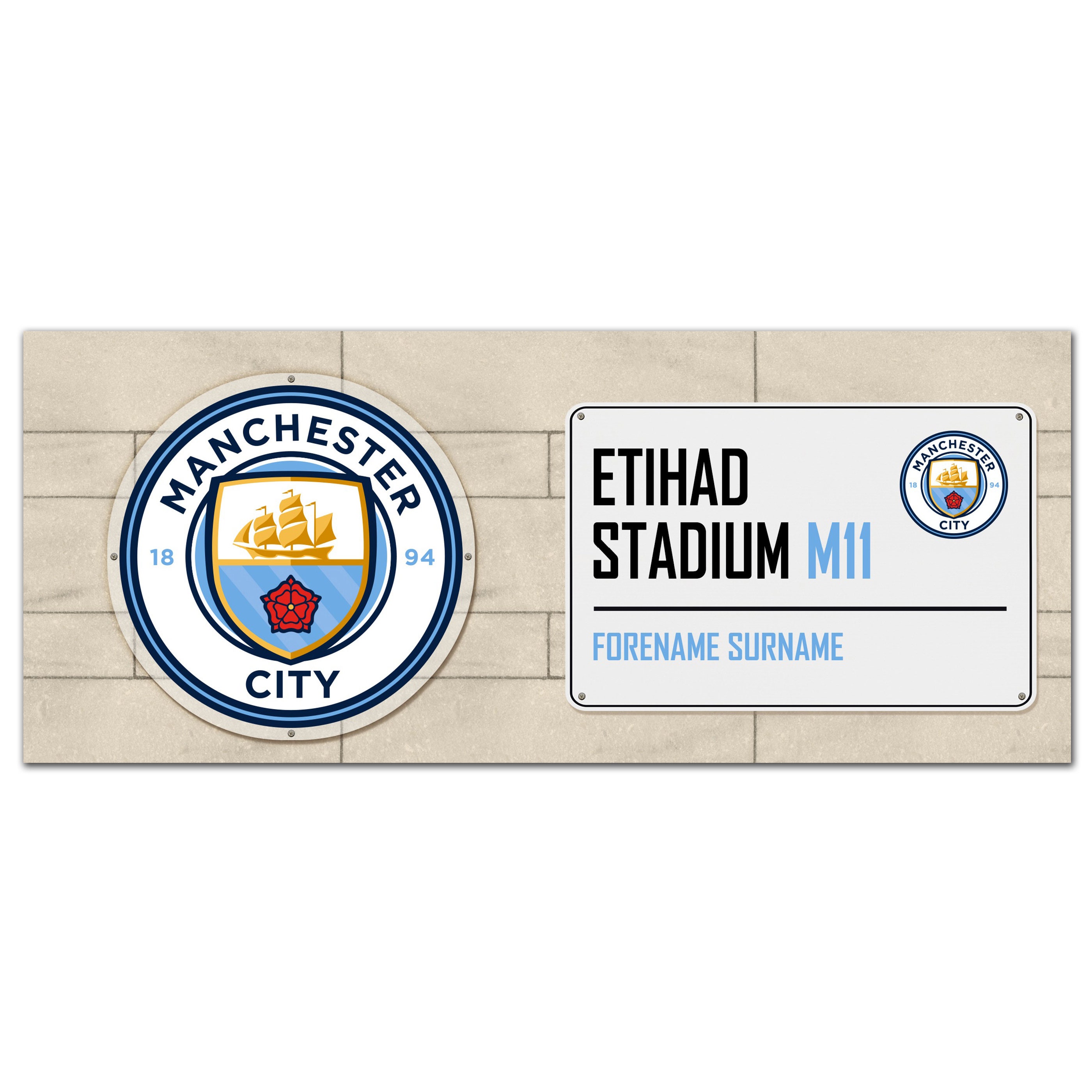 Personalised Manchester City FC Street Sign Mug Add Your - Etsy UK