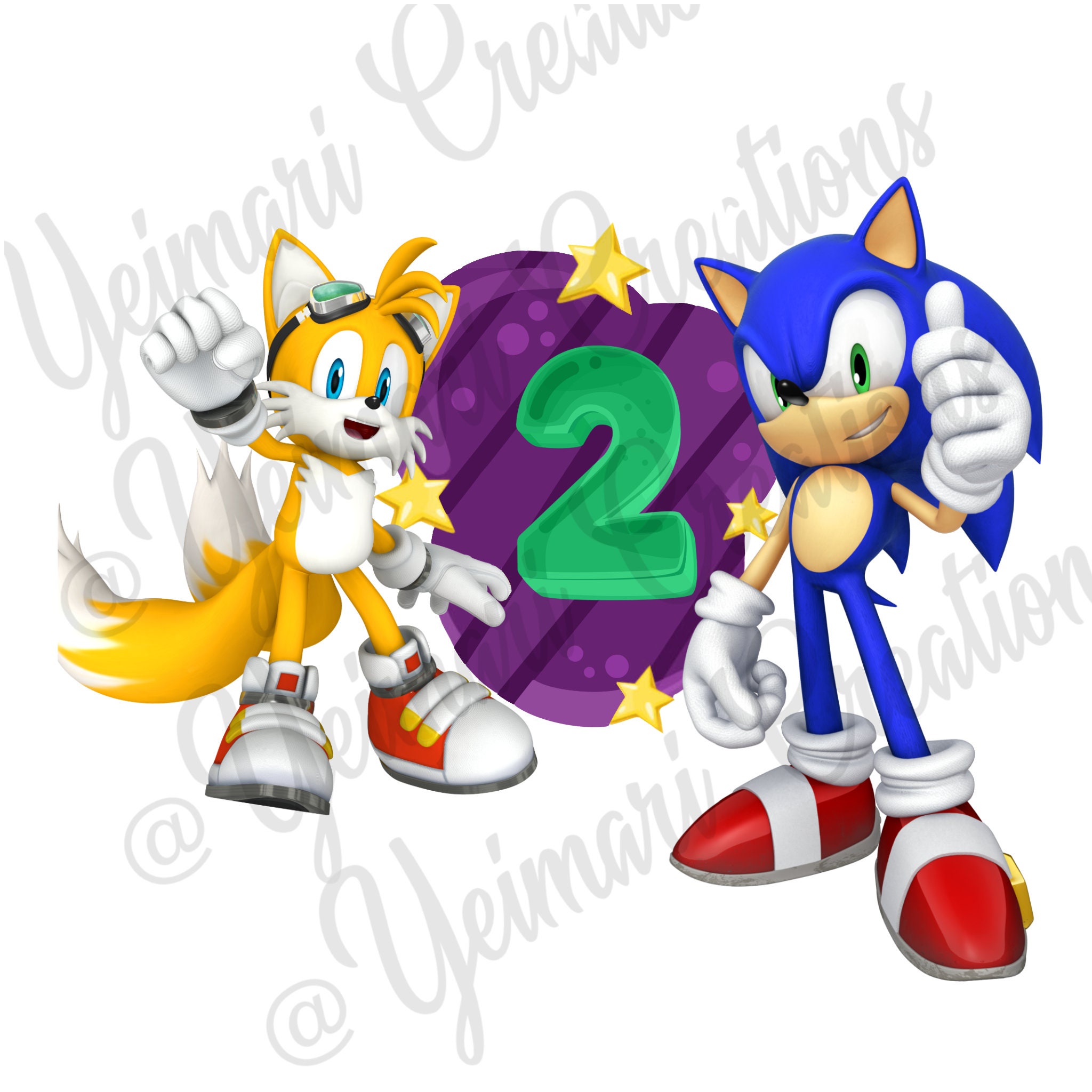 Sonic Birthday Shirt Personalized Design digital Design Ages - Etsy