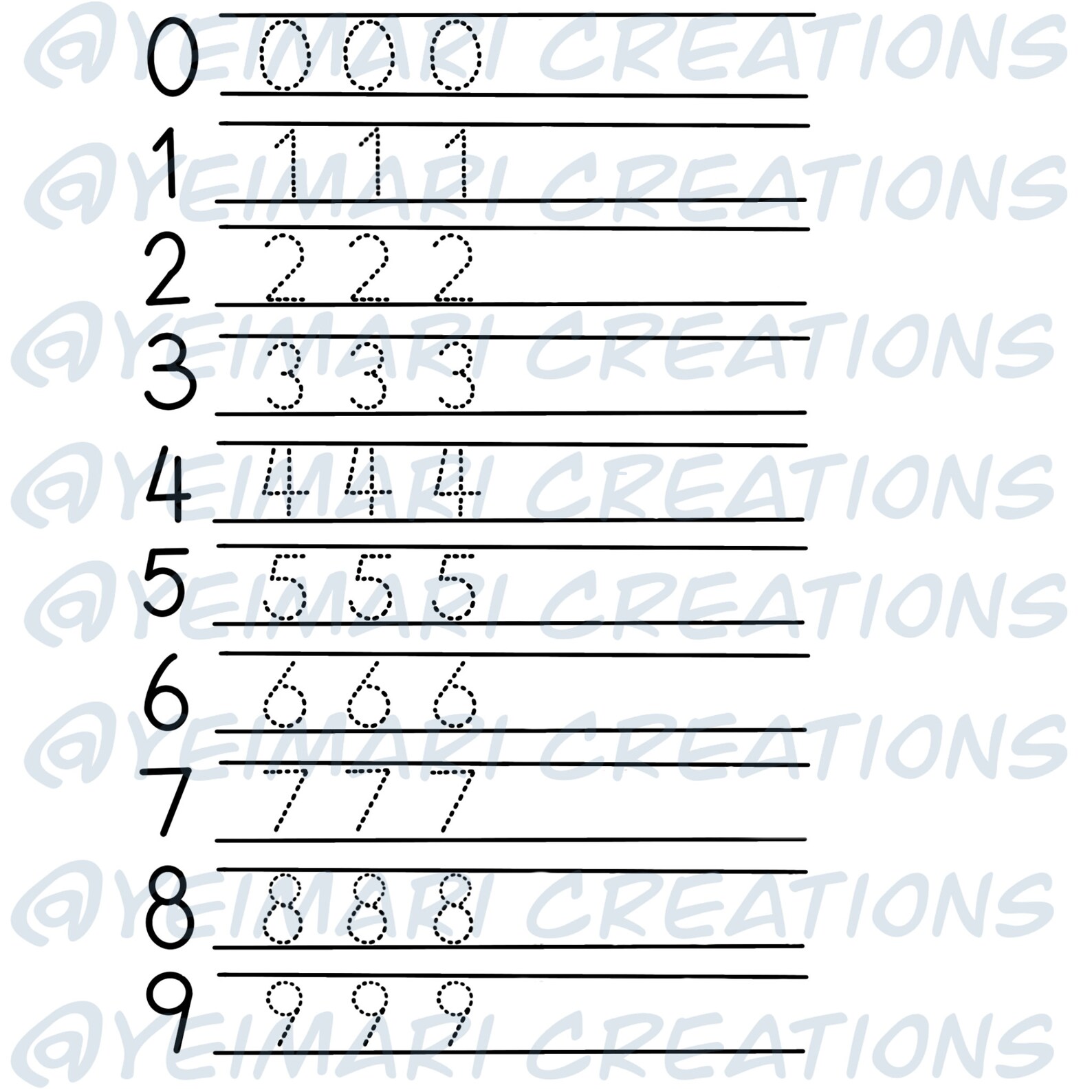 Tracing Board Dotted Line Learning. Tracing ABC Numbers - Etsy UK