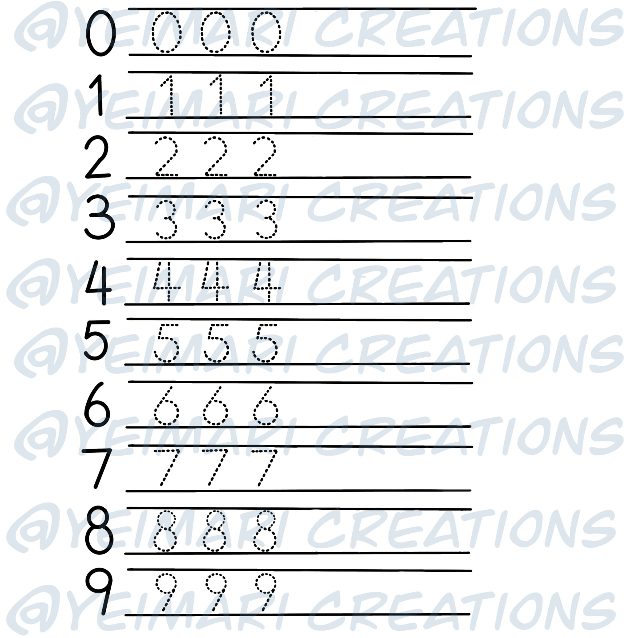 Tracing Board Dotted Line Learning. Tracing ABC Numbers - Etsy UK