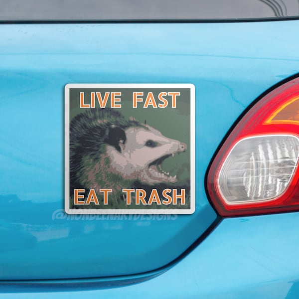 Trash Bumper Sticker - Etsy