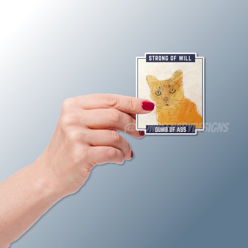 Orange Cat Sticker - Etsy