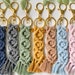 Macrame Diamond Pattern Keychain - Etsy