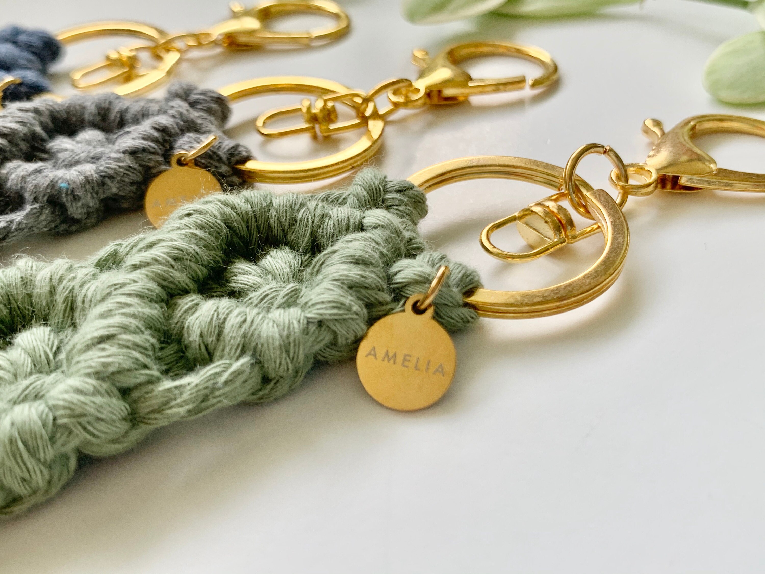 Macrame Diamond Pattern Keychain - Etsy