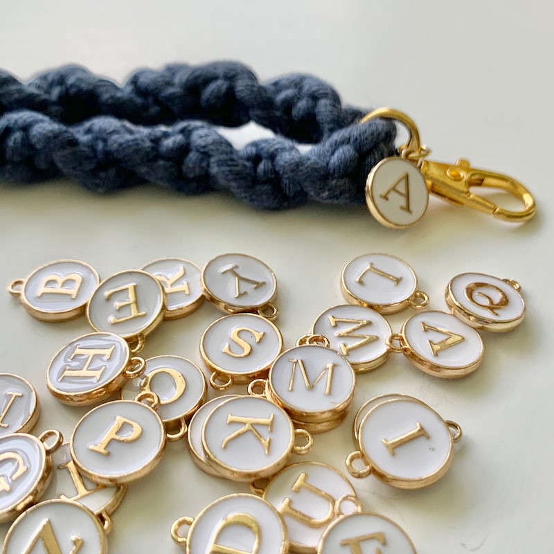 Initial Keychain - Etsy
