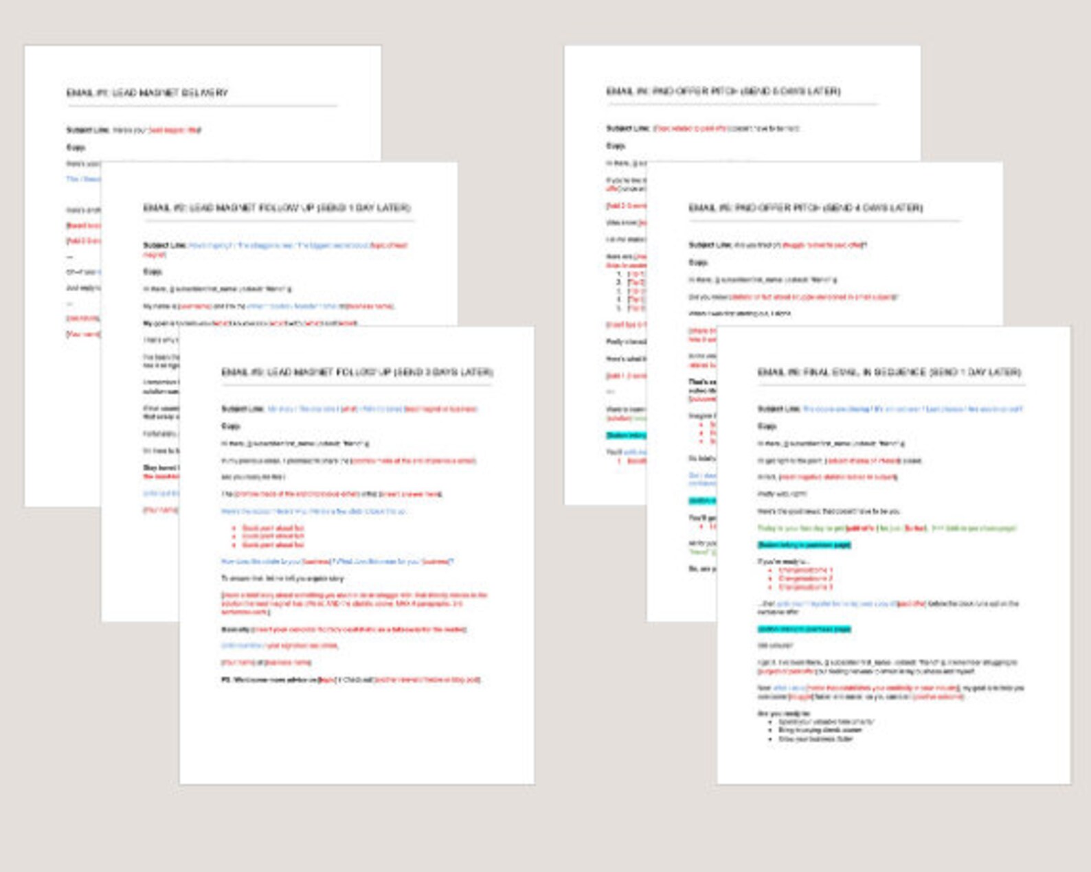 Email Swipe Copy, Email Nurture Sequence Templates, Email Sales Funnel ...