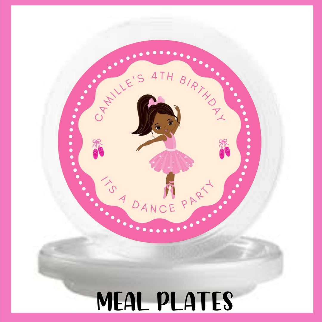 Ballerina Party Plates, Dance Party Supplies, Girl Party Decorations ...