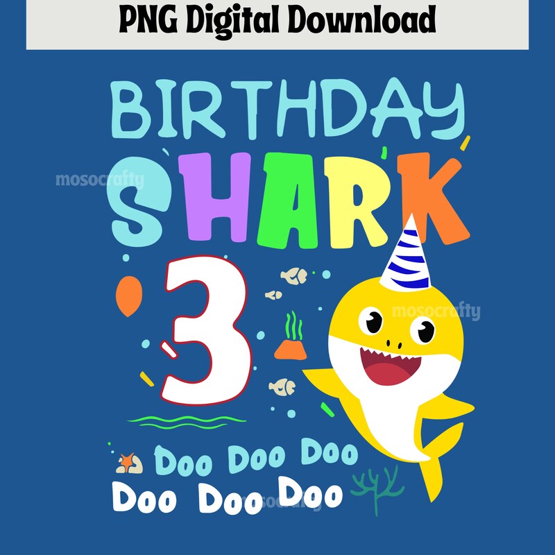 Baby Shark 3rd Birthday Party - Etsy