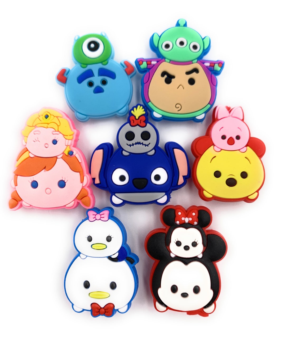 Adorable 7 Piece Set of Cartoon Croc Shoe Charms, Party Favor, Shoe ...