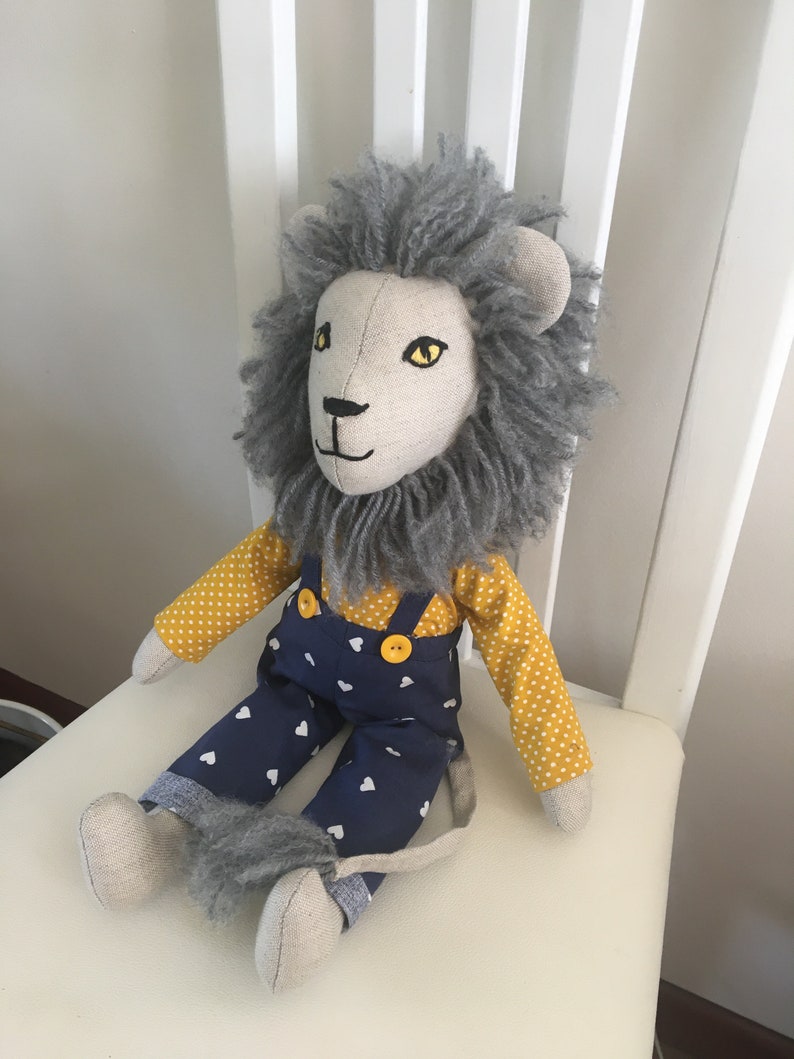Handmade Cloth Lion Doll/18,5 Inch - Etsy